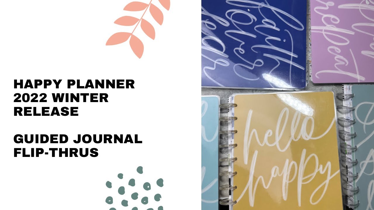 The Happy Planner Winter 2022 Release Guided Journals Flip Thru - YouTube
