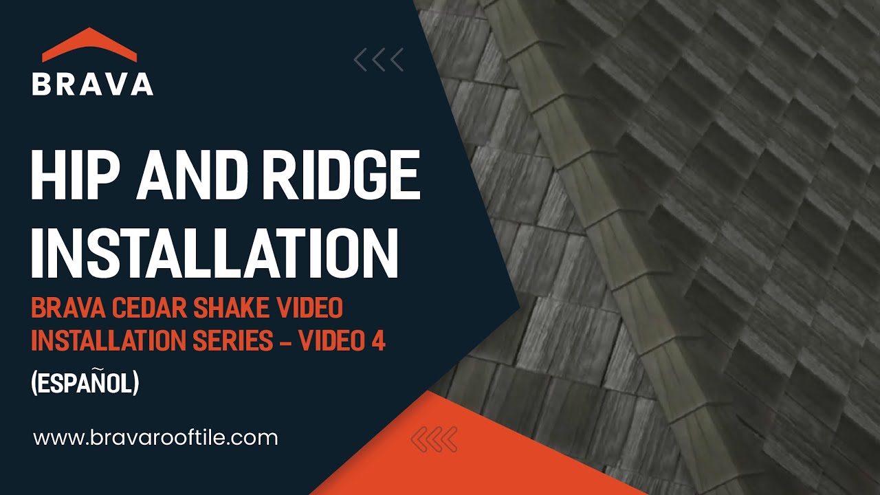Brava Cedar Shake Video 3 - Hip and Ridge Installation - Español - YouTube