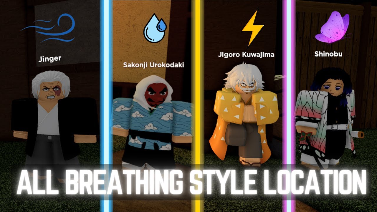 All Breathing Styles Location In Project Slayer - YouTube