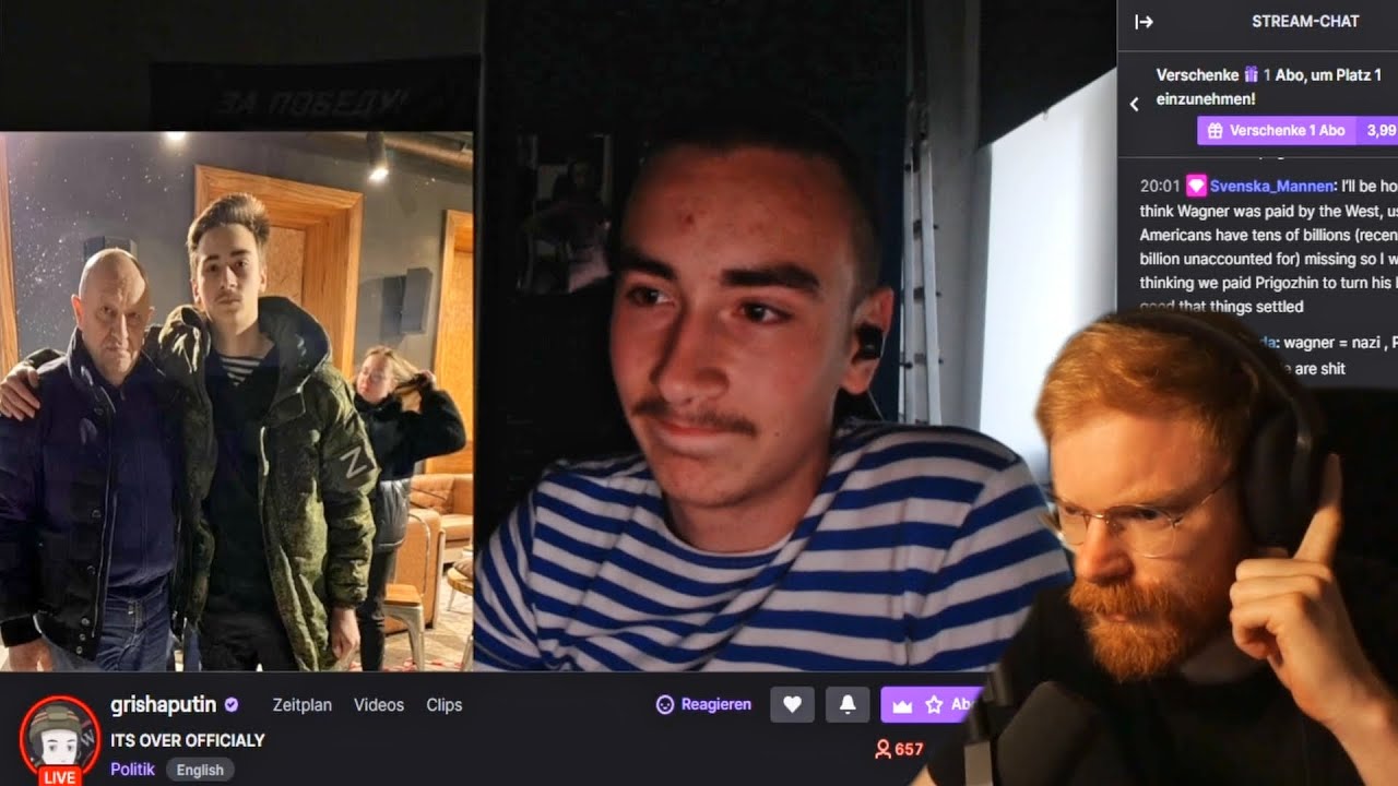 Grisha's Final Reaction To The End Of The Wagner Coup - YouTube