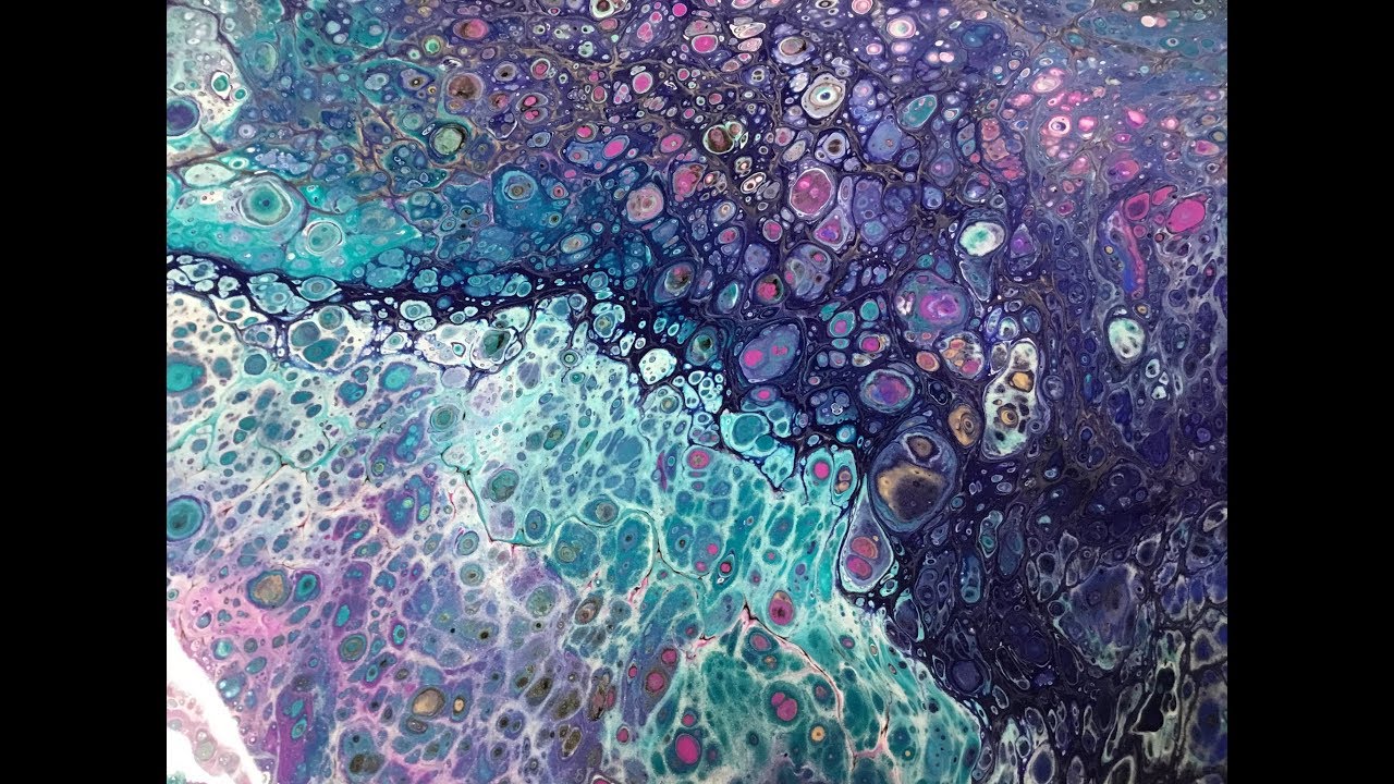 (235) Flip Cup Acrylic Pouring - YouTube