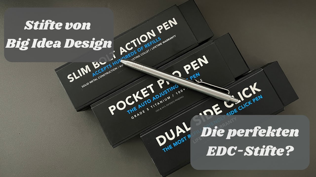 Stifte von Big Idea Design - Die perfekten EDC-Stifte? - YouTube