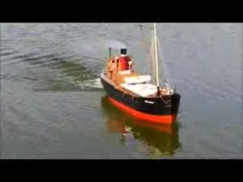 RC STEAM CARGO SHIP - YouTube