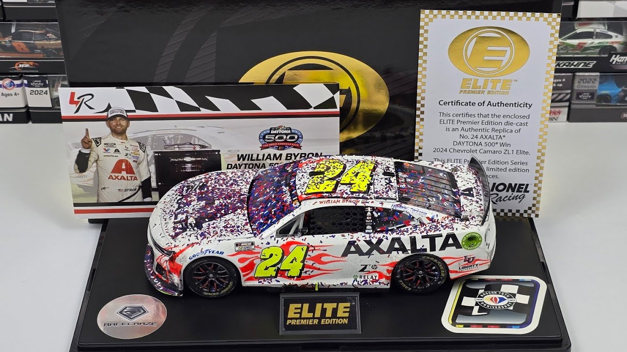 NASCAR Diecast Review: William Byron 2024 Daytona 500 Win Elite Premier ...