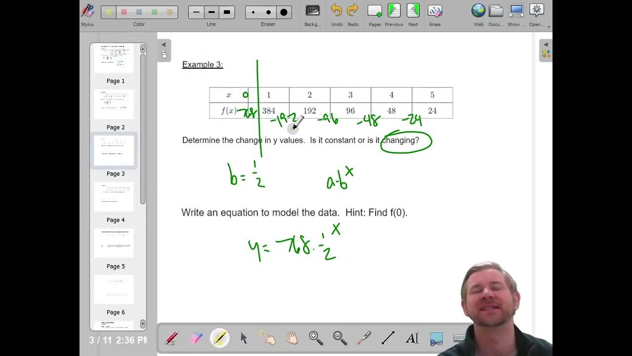 Modeling Linear and Exponential Growth - YouTube