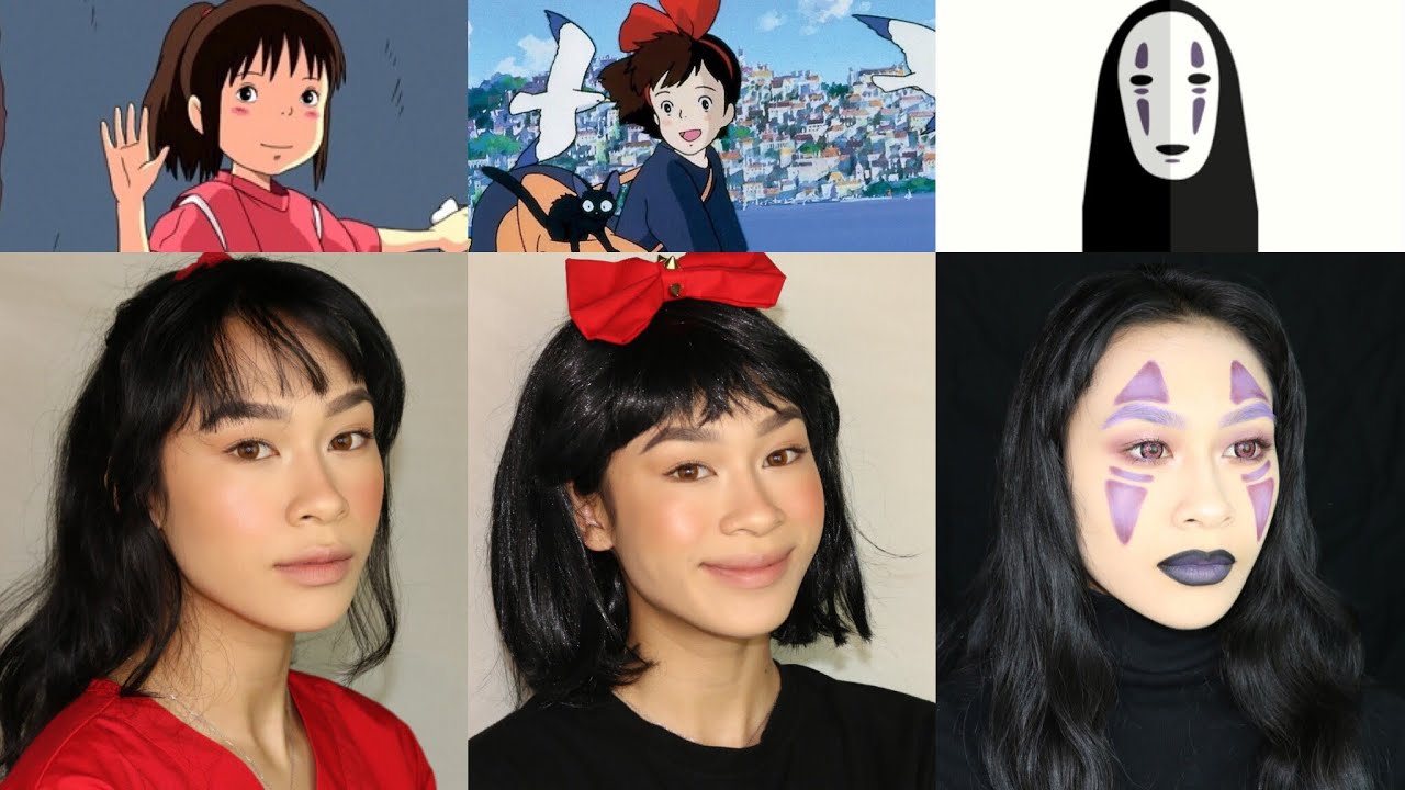 Easy Ghibli Film Cosplays | Chihiro, Kiki, No Face - YouTube