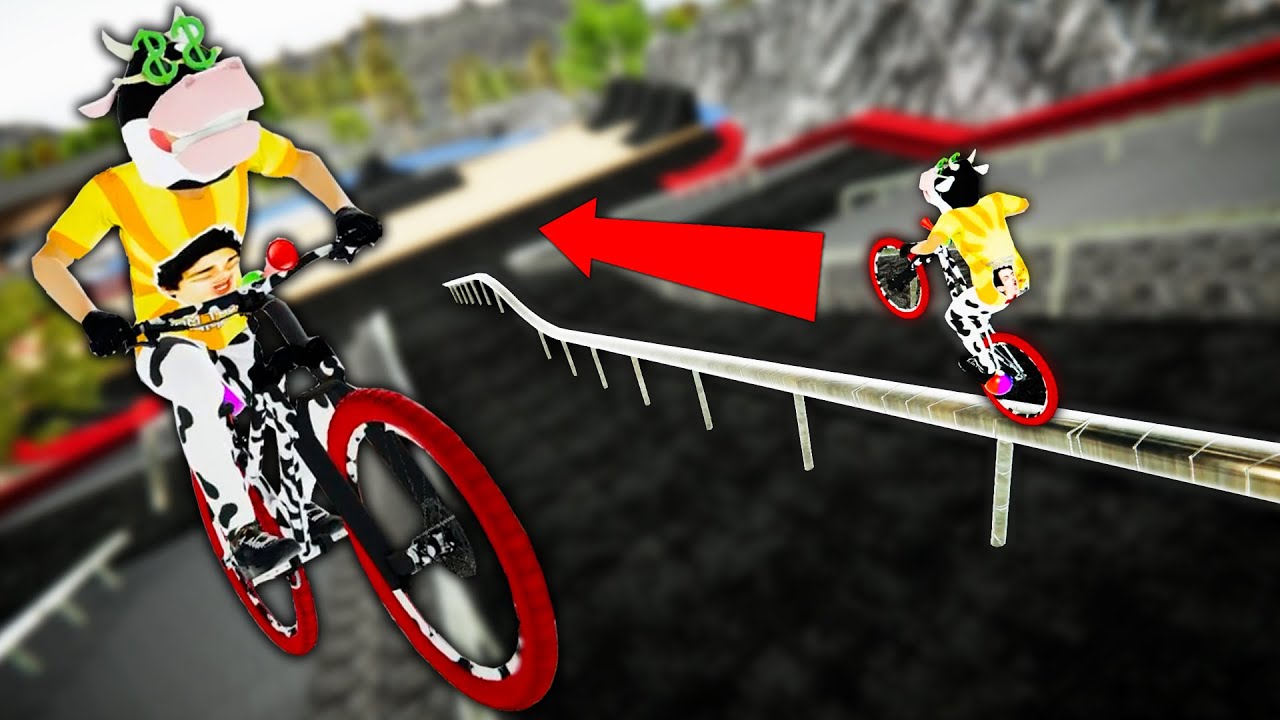 INSANE SKINNY RAIL BIKE CHALLENGE! (Descenders) - YouTube