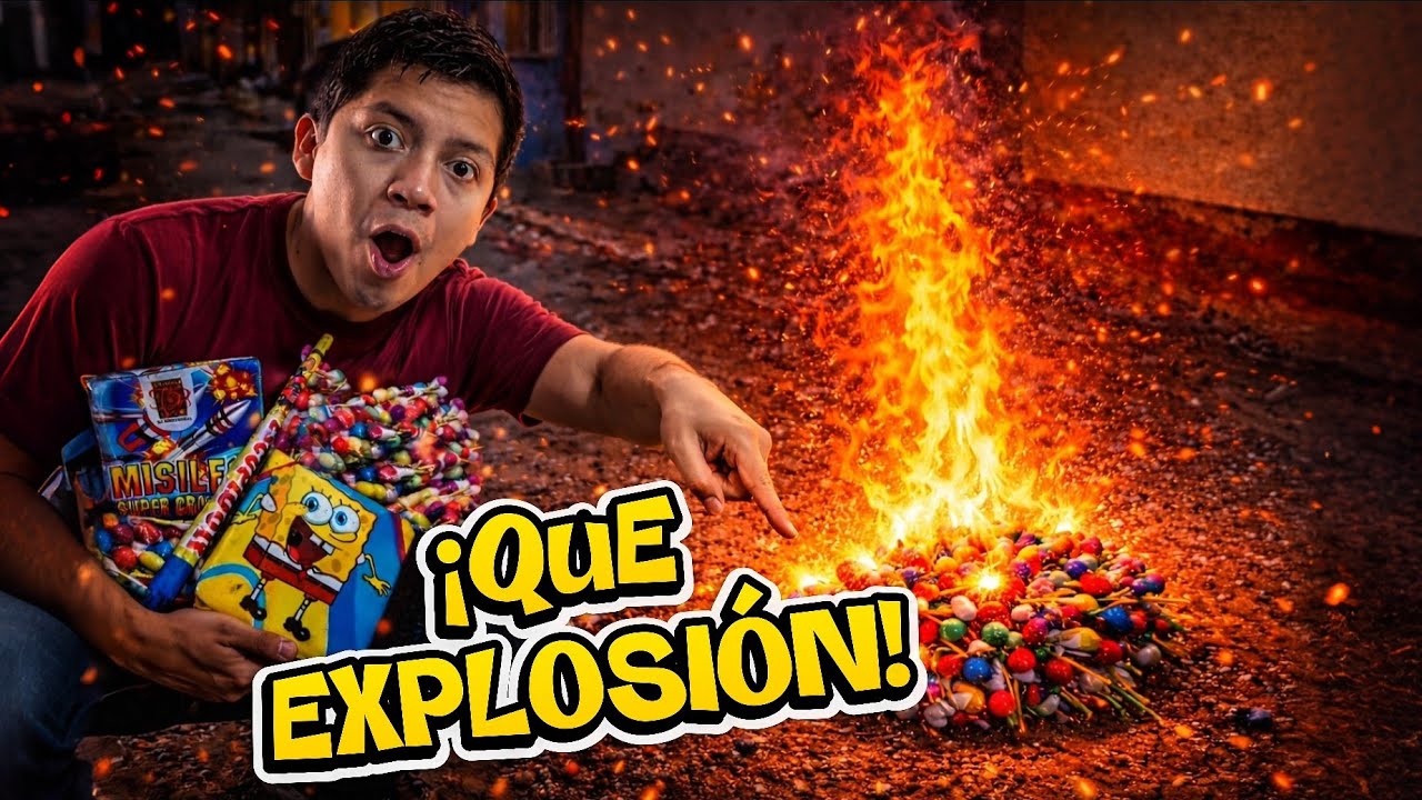 ¡Compré TODOS estos COHETES de CHISPAS que ENCONTRÉ y LOS TRONAMOS ...