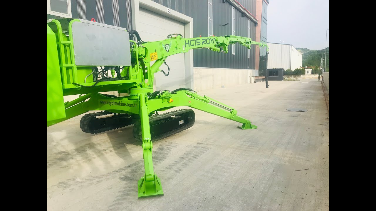 ROYAL MAC - HC 15+3 CRAWLER PLACING BOOM - YouTube