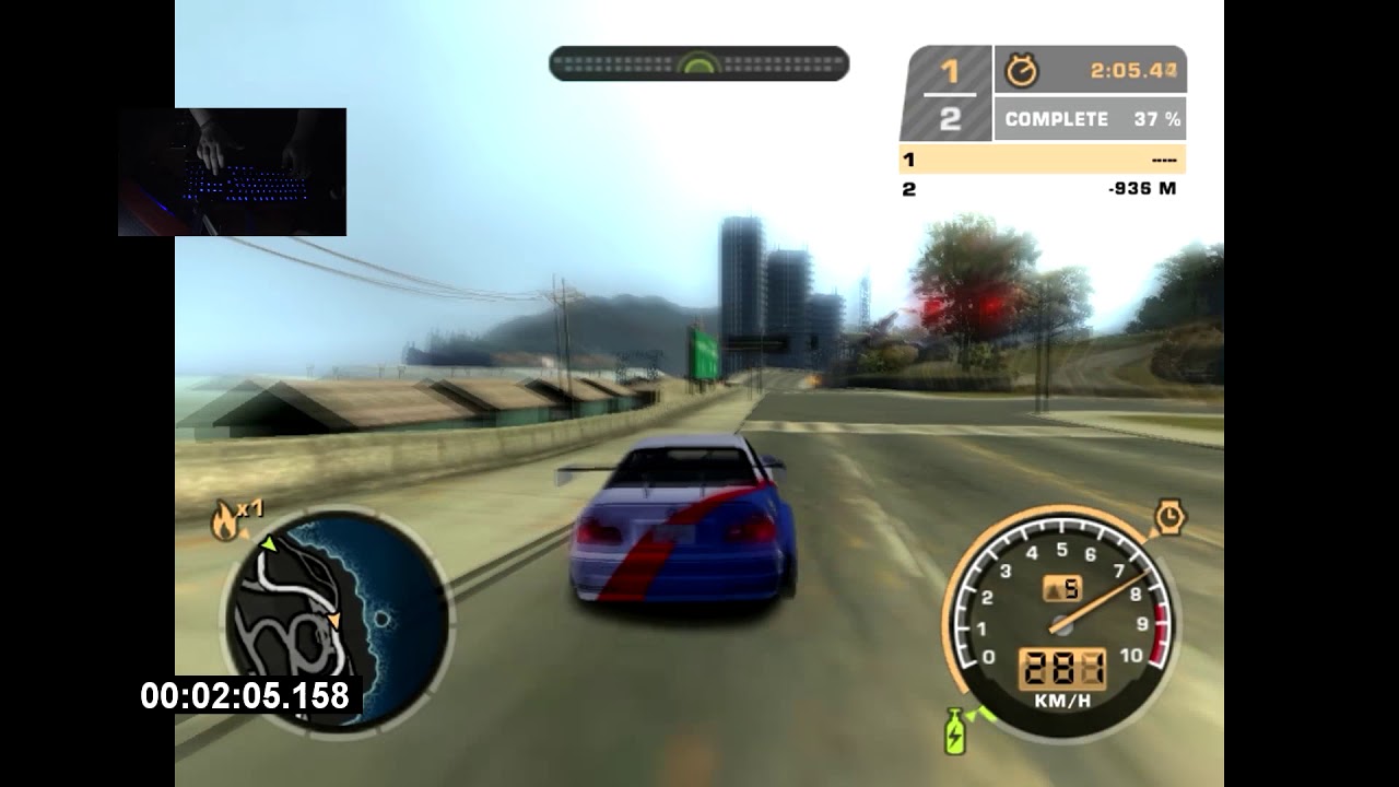 NFS Most Wanted 2005 - BMW M3 GTR - NFSMW LOOP - 5:17.117 [No time bug ...