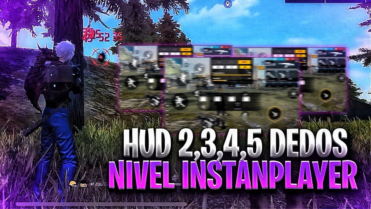 INCOMPARÁVEL!! 👾 TOP 6 MELHORES HUD 2,3,4,5 DEDOS FREE FIRE| HUD ...