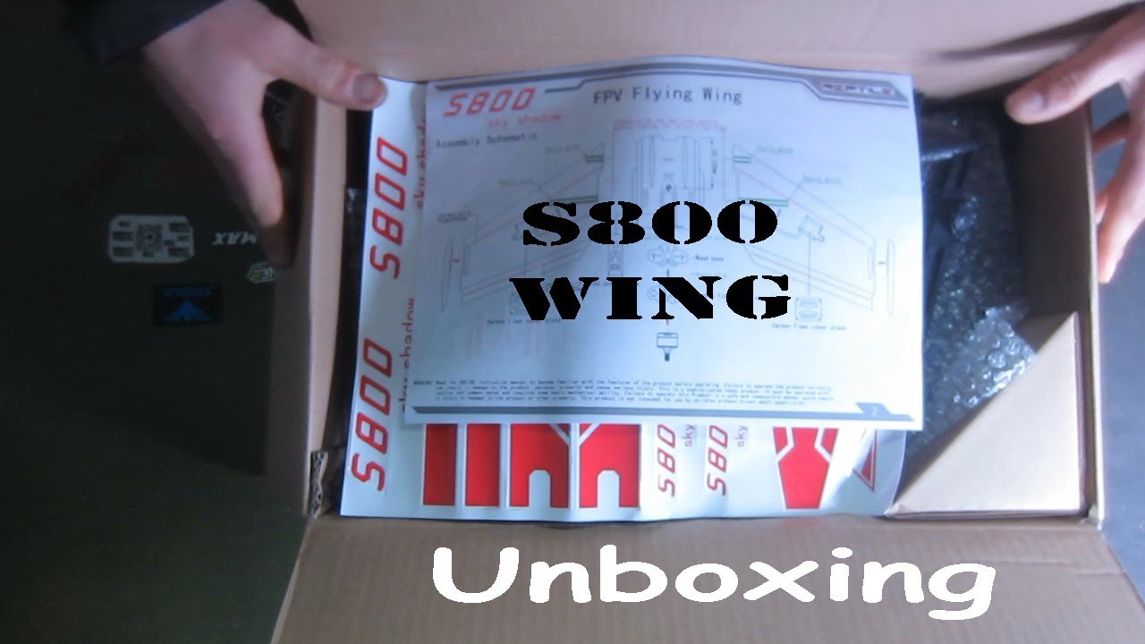 Reptile S800 Sky Shadow Wing - Unboxing - YouTube