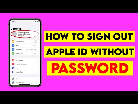 How to sign out Apple ID without Password IPhone 6| Sign out apple id without password iPhone 6 plus