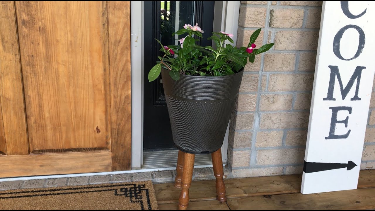 Spring planters with feet/ adding feet to your planters - YouTube