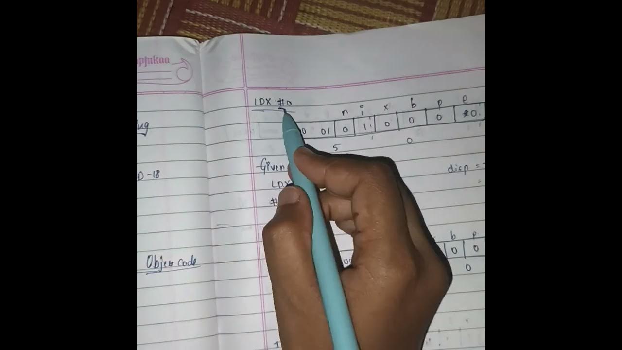 generate the object program for the following sic/xe machine (part1) - YouTube