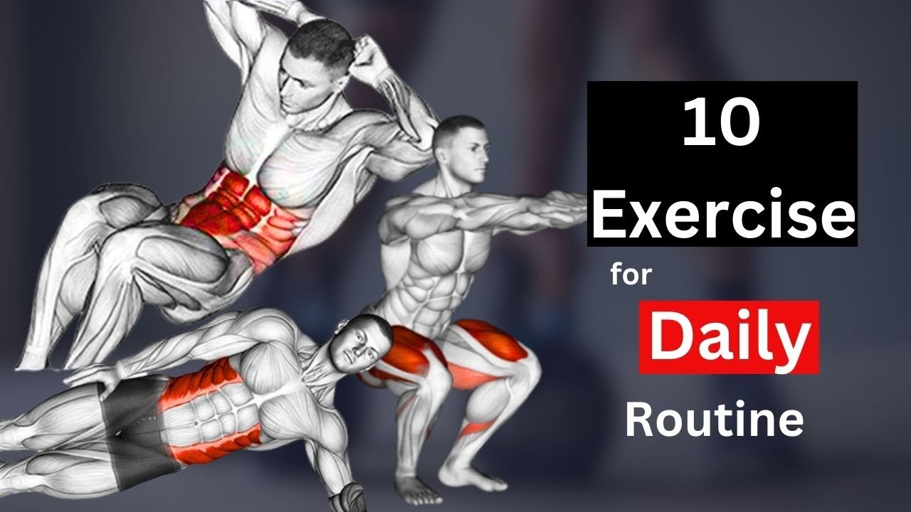 10 MIN Exercise for Daily routine (RESULTS GUARANTEED!) #gym #fitness # ...