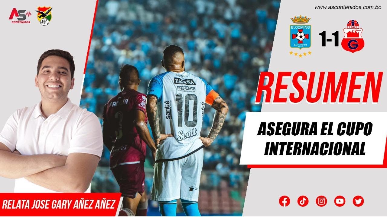 ASEGURA CUPO INTERNACIONAL… BLOOMING 1-1 GUABIRA - YouTube