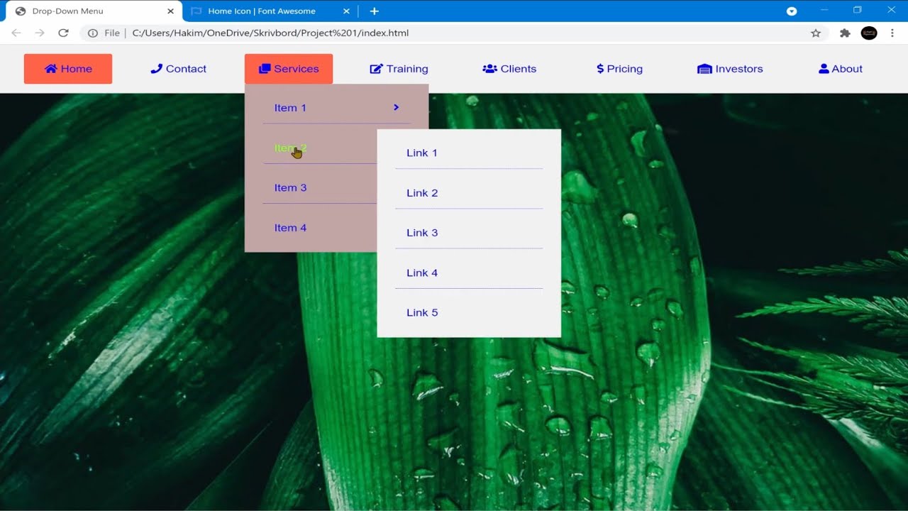 9 How To Create Drop Down Menu With Html And Css Html And Css Youtube 2469