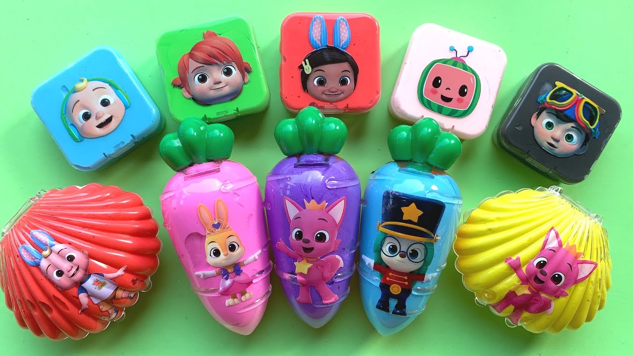 Looking Clay Cocomelon - Jojo, Pink Fong Clay in Shapes Coloring ...