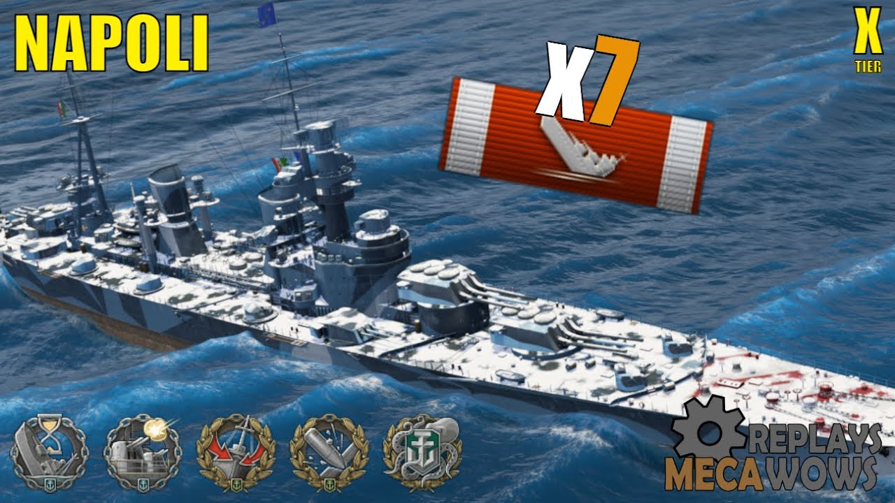 Napoli 7 Kills & 232k Damage | World of Warships Gameplay - YouTube