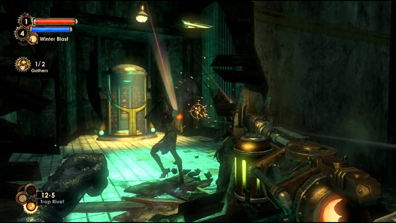 Killing The Brute Splicer(BioShock 2) - YouTube