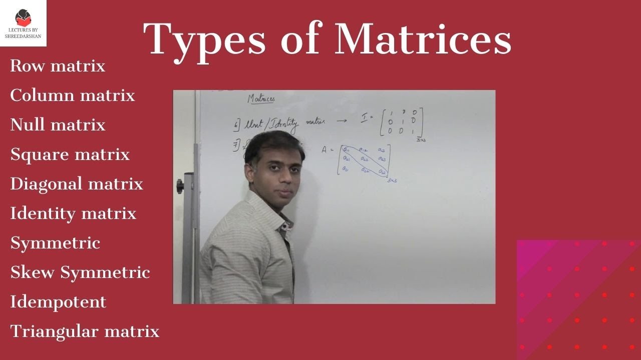 Matrices - Types of Matrices | Engineering Mathematics - YouTube