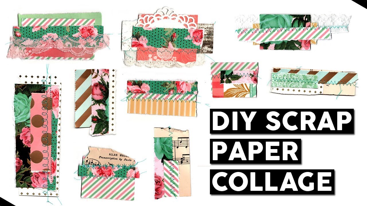 DIY Scrap Paper Collage - YouTube