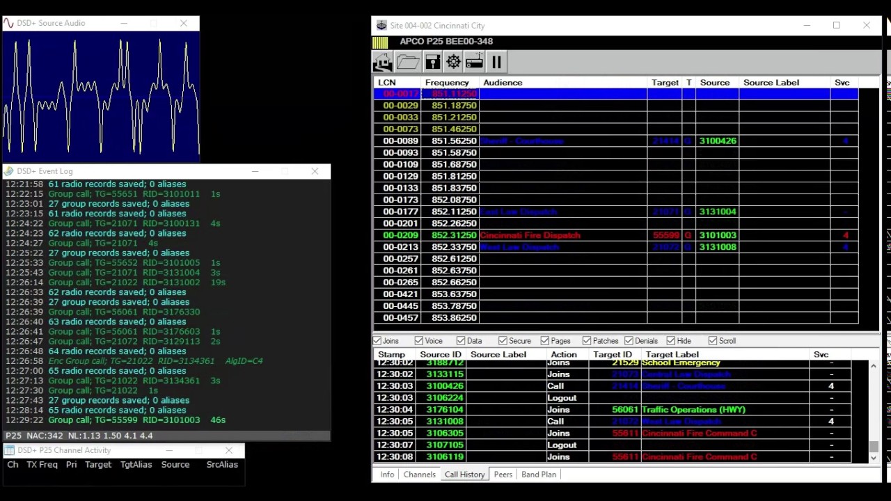 DSD+ with Universal Trunker P25 Cincinnati - YouTube