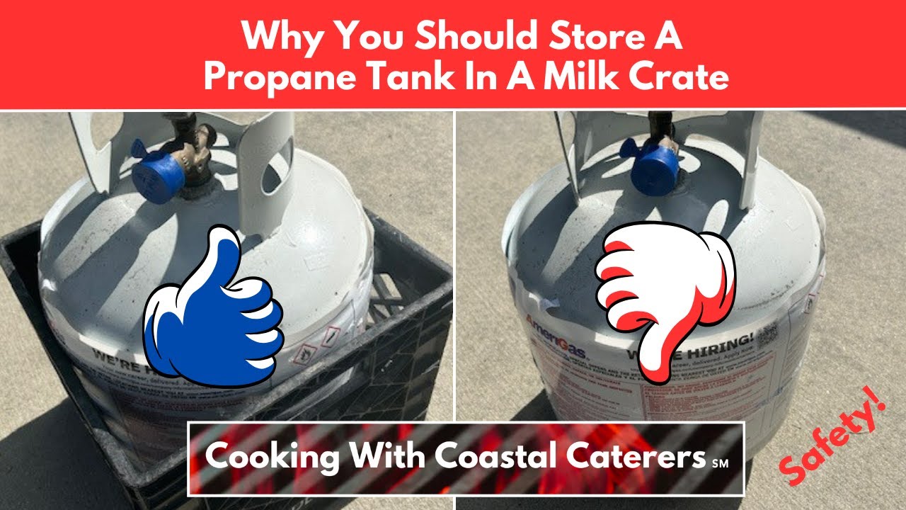STORE PROPANE TANKS IN A MILK CRATE!! Here is Why👍😮 - YouTube