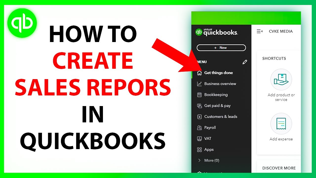 How to Create Sales Reports in Quickbooks Online - YouTube