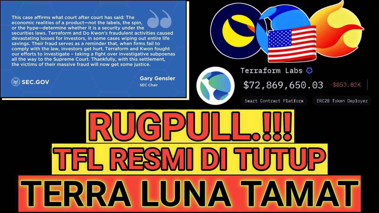 🔻TERRA LUNA RUGPULL🔻SEC DENDA $4,5 MILYAR||AMANKAN ASSET SEKARANG‼️ ...