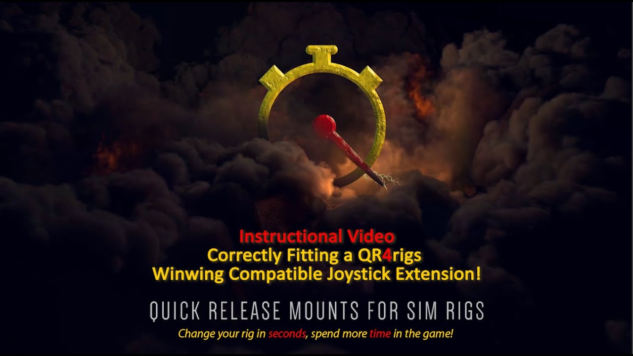 Correctly Fitting a QR4rigs Winwing Joystick Extension - YouTube