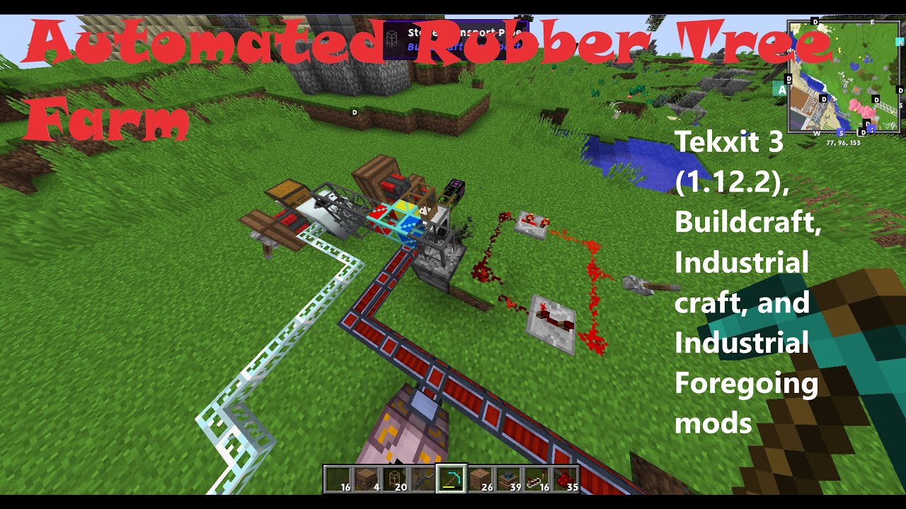 How to build a Build a Automated Rubber Tree Farm in Tekxit (1.12.2 ...