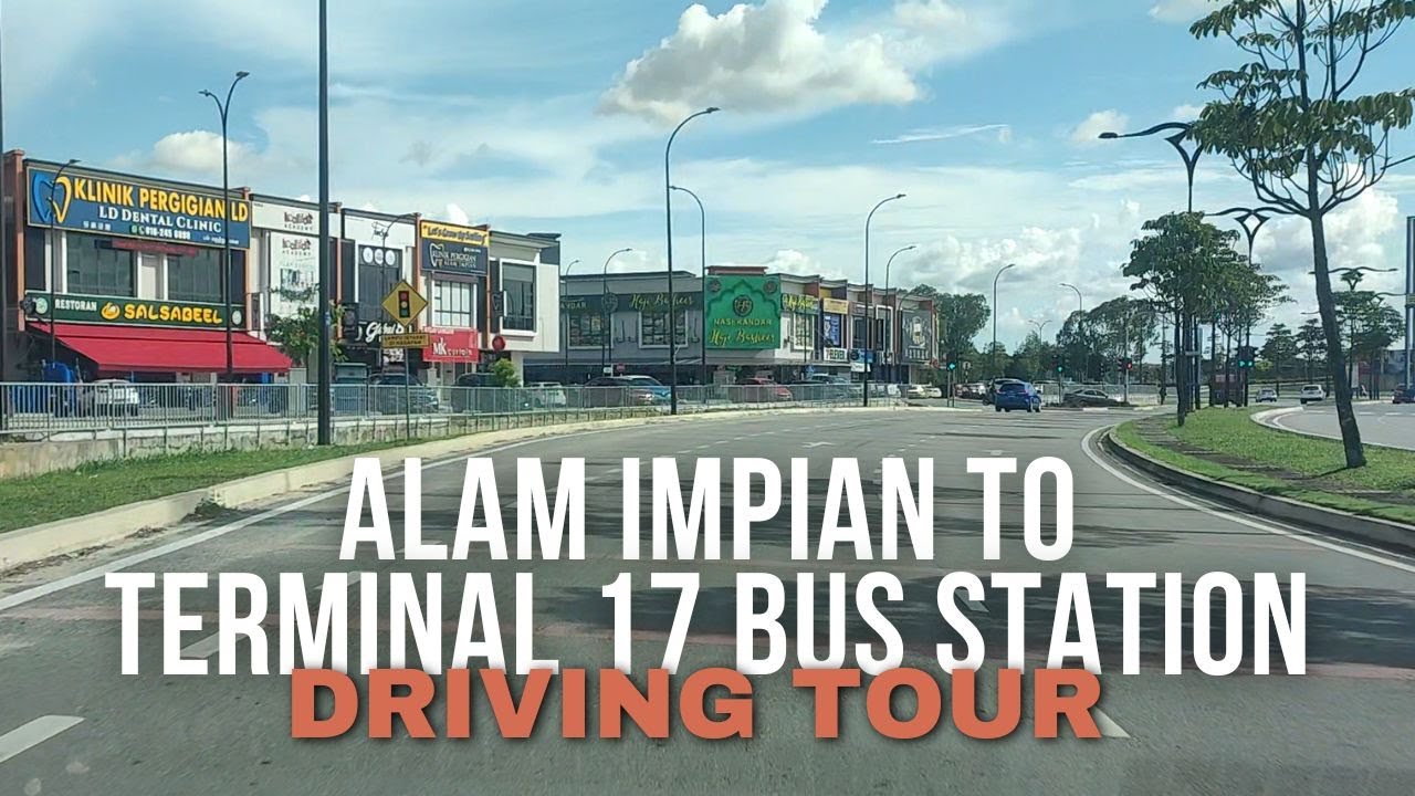 Afternoon drive from Alam Impian to Terminal 17 Bus Station | Shah Alam ...