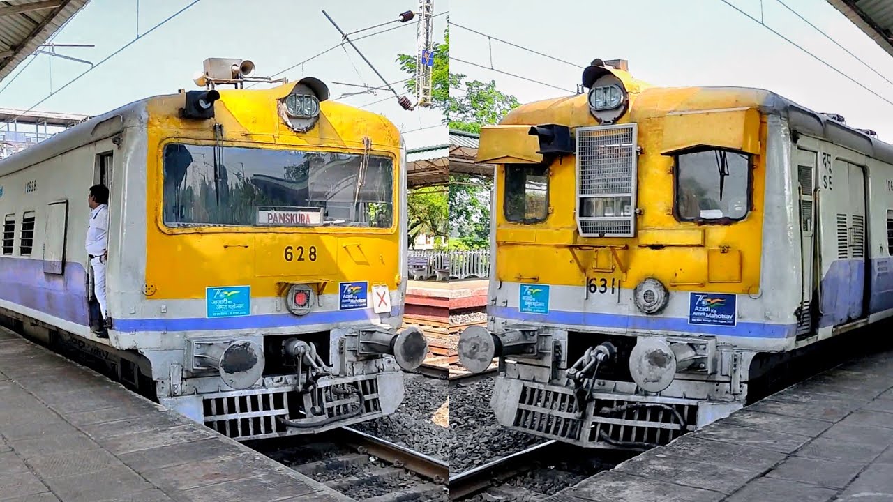 Two different looking face of the same train | Howrah to Panskura EMU ...