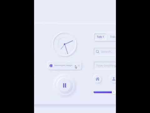 Neumorphic Elements with HTML CSS JS #programming #websitedesign #css #html #shortsfeed #python ...