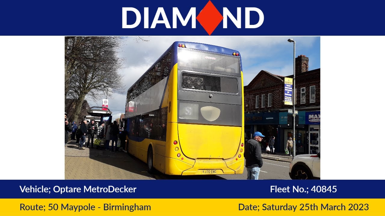 Diamond | Optare MetroDecker | 40845 (YJ70EWC) - YouTube