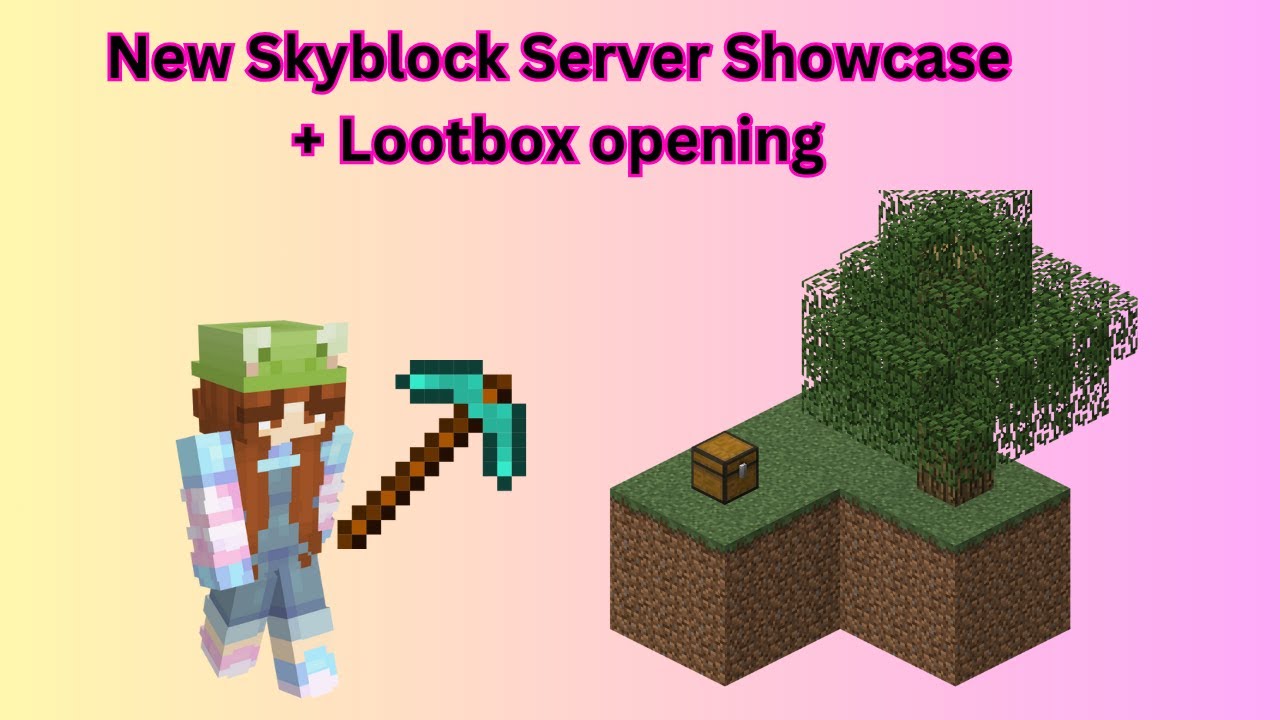 New Skyblock server showcase + Giveaway announcement and Lootbox opening - YouTube