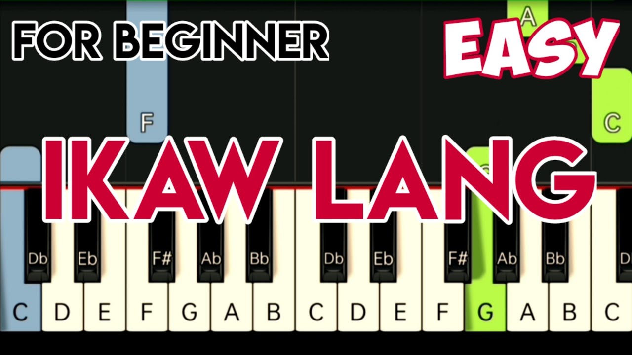 NOBITA - IKAW LANG | SLOW & EASY PIANO TUTORIAL - YouTube