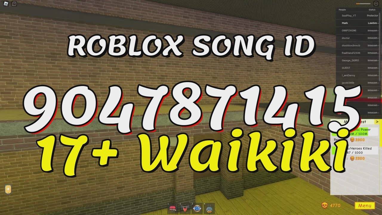 17+ Waikiki Roblox Song IDs/Codes - YouTube