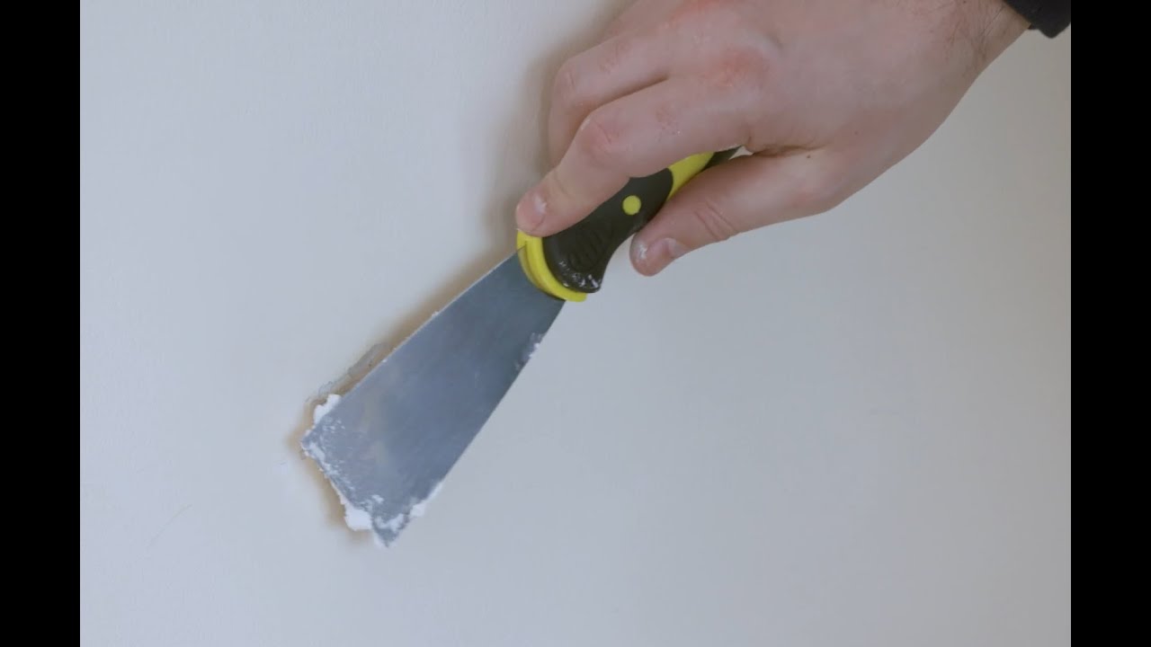 How to fill a hole in a wall - YouTube