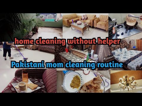 Home Cleaning Without Helper//Cleaning Routine//Pakistani Mom Cleaning ...