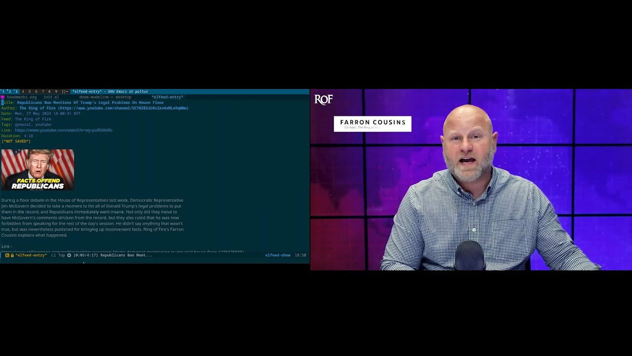 emacs - doom modeline now playing - YouTube