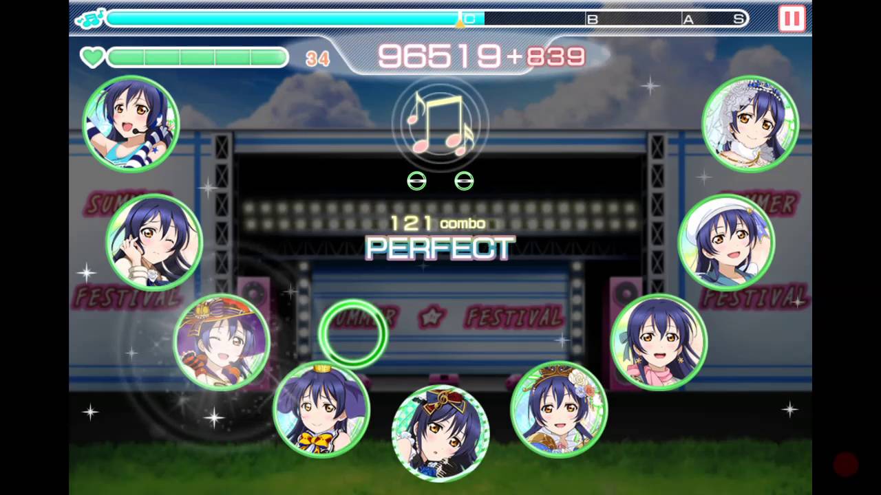 LLSIF EX 62. 友情ノーチェンジ (우정 노 체인지) Full combo - YouTube