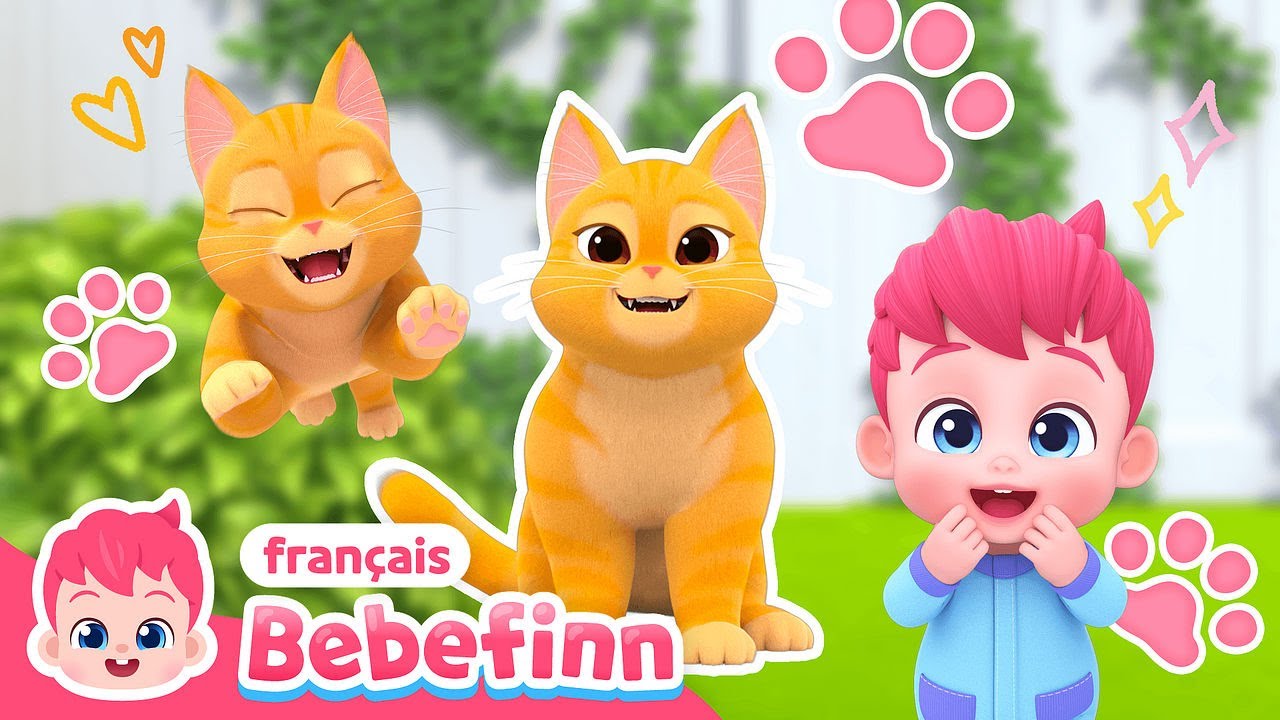 🐱La Chanson du Chat | Je Suis Un Chat Roux | Chanter avec Bebefinn👶 ...