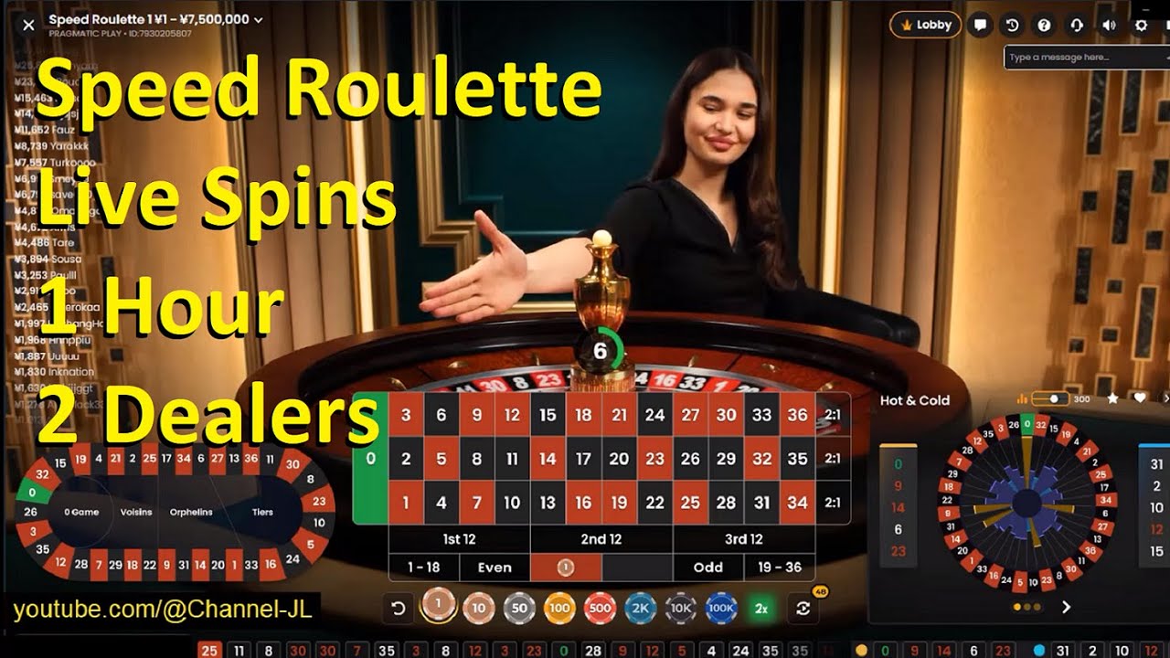 Speed Roulette Live Spins 1 Hour 2 Dealers Pragmatic Play - YouTube