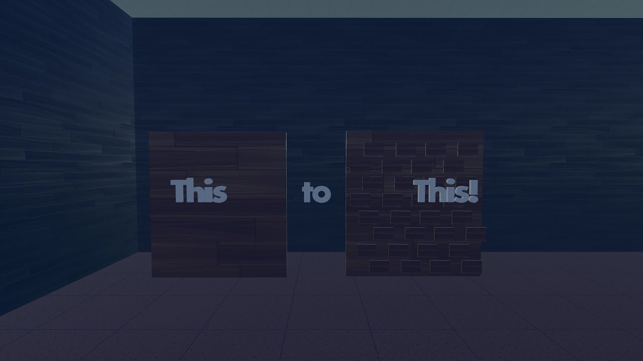 How to make a detailed wall in rec room! - YouTube