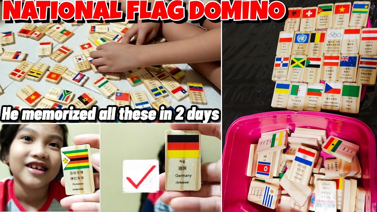 HE MEMORIZED ALL THESE IN JUST 2 DAYS|NATIONAL FLAG DOMINO EDUCATIONAL ...