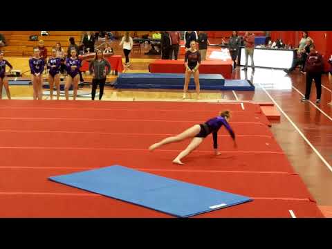 Nashua High School South Gymnastics - NH State Championships - Holly Floor Routine