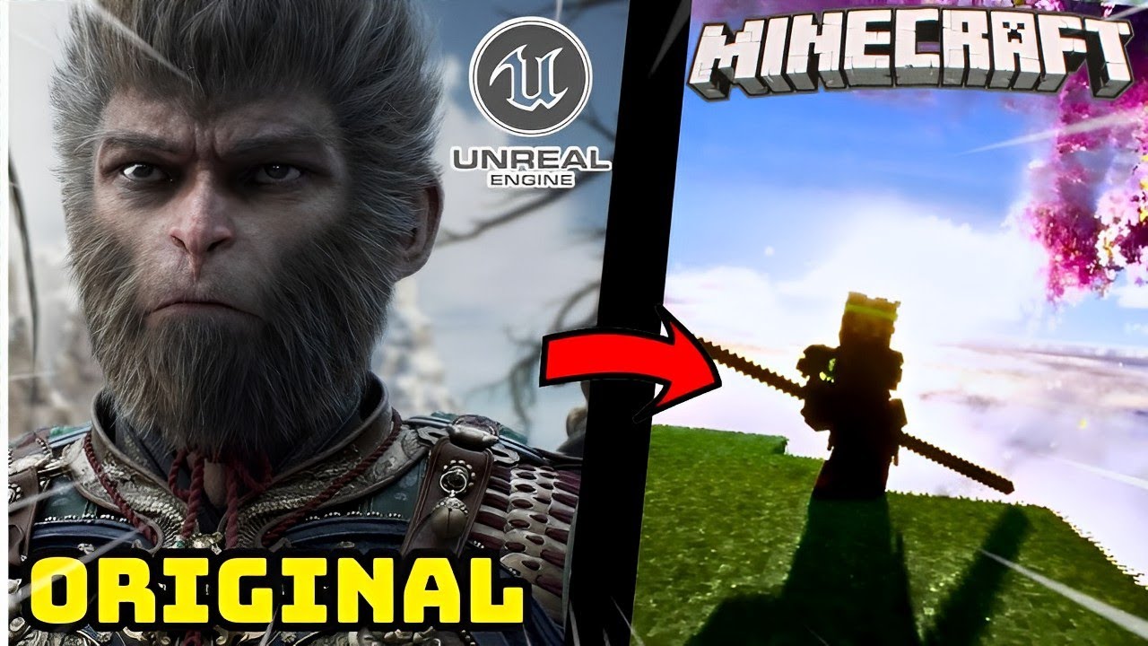 Turning Minecraft into Black Myth: Wukong with Modpack Full GAMEPLAY ...